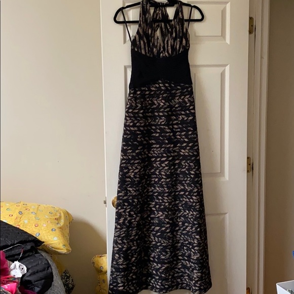BCBGMaxAzria | Dresses | Bcbg Formal Dress Halter Neutral Prom 4 | Poshmark